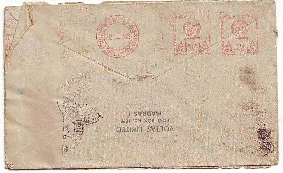 Rare Indian Collectibles: 1955 India Franking Stamp Value in Annas ...