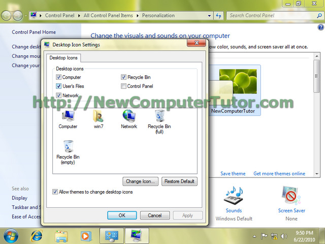 Get Familiar with Windows 7 Desktop-Part 2 | Computer Tutor