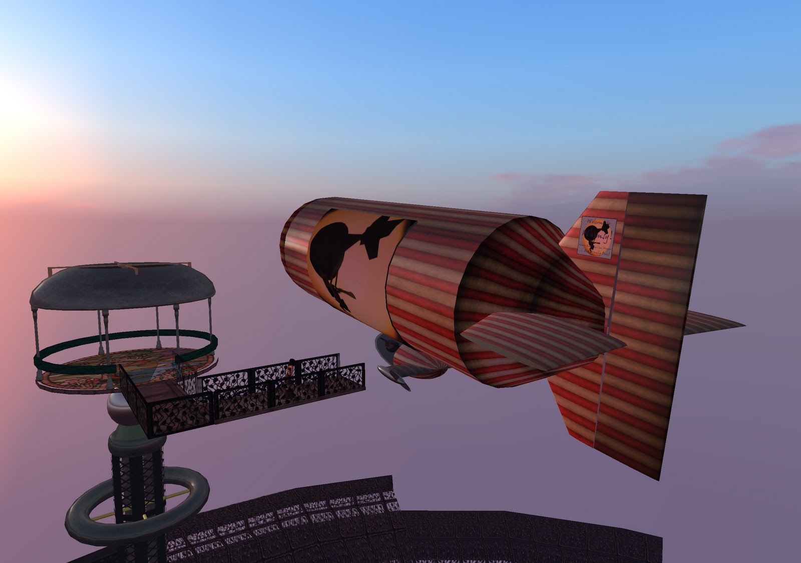 Chey's Second Life Blog: Every Airship Dock Needs a Dirigible