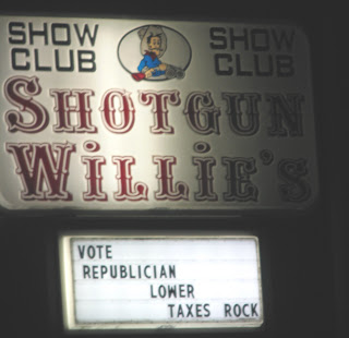 Strip Clubs for McCain: Shotgun Willie is a Republician - Denver 10/22/08
