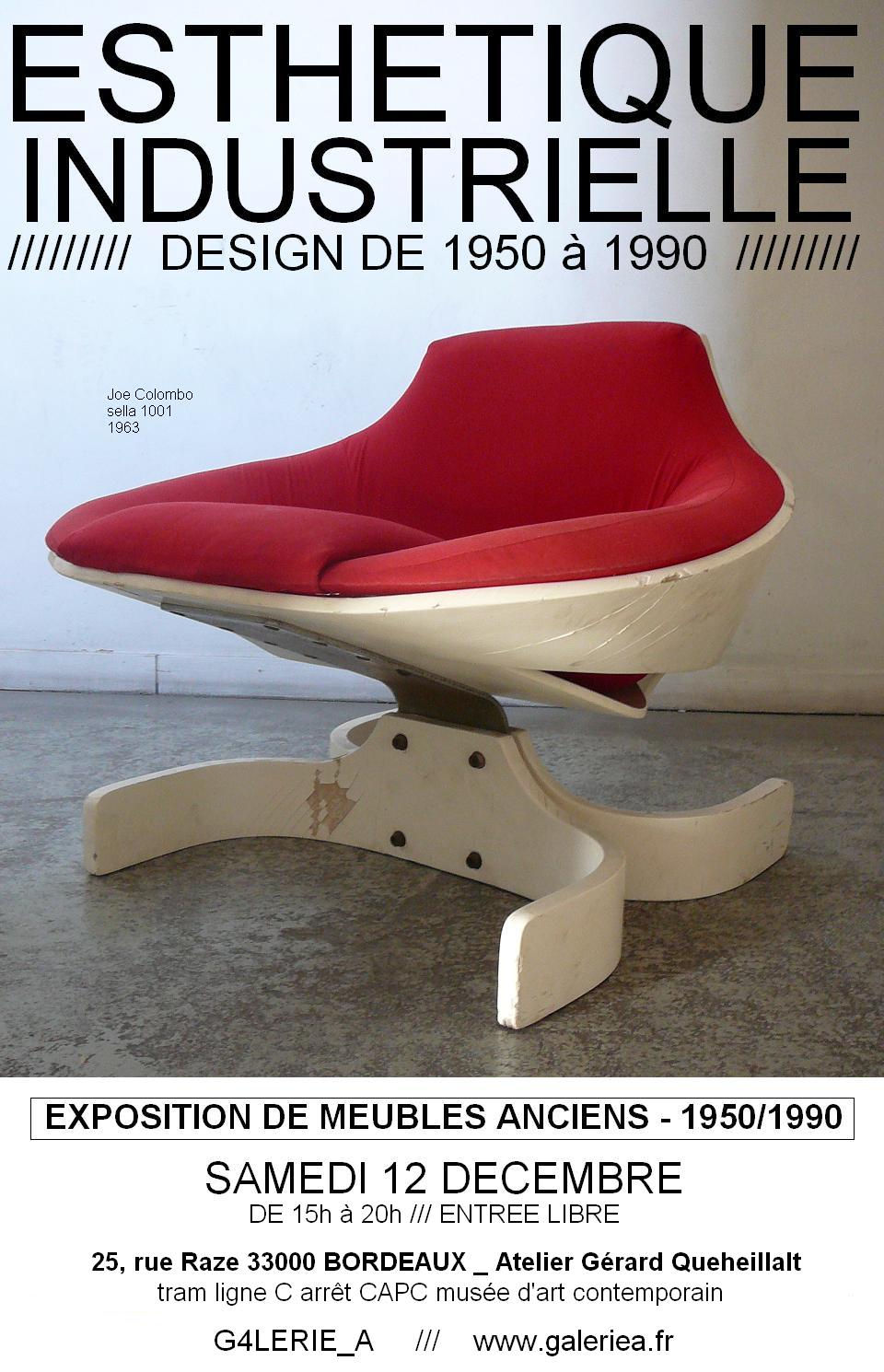 Galerie A: ESTHETIQUE INDUSTRIELLE design 1950-1990