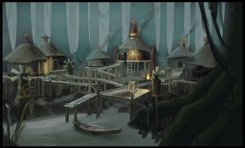 Edwin Porfert Portfolio: Swamp Village Concept