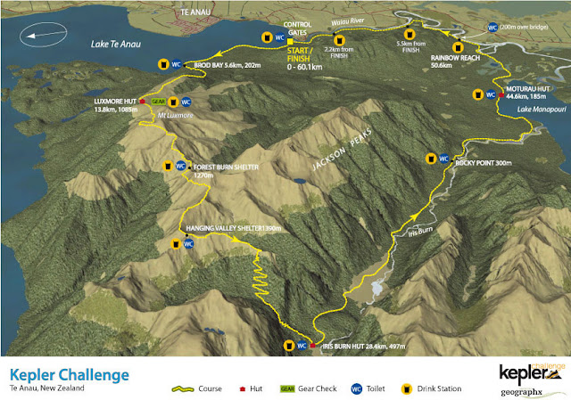 Kepler Track desde Control Gates en Te Anau - Dia 1