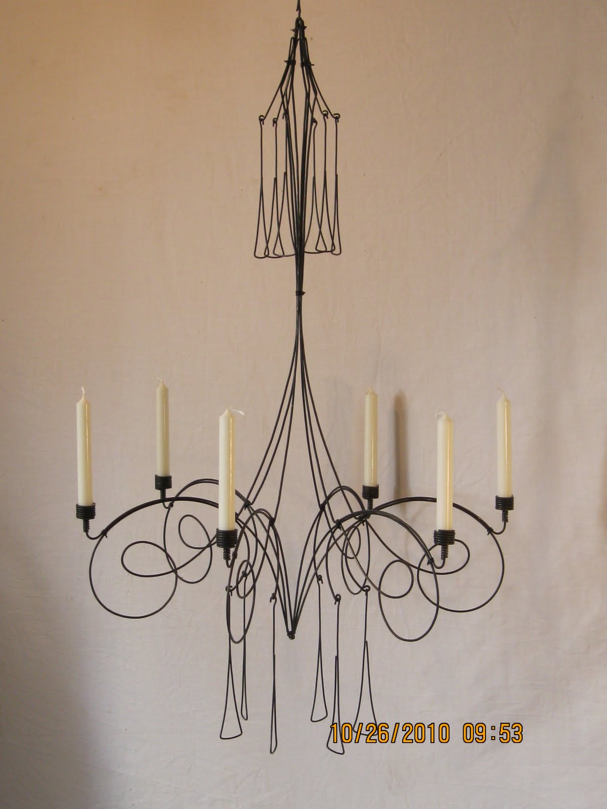 wire candle chandeliers: Latest creations...Note that all chandeliers ...