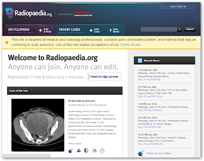 Sitio recomendado: Radiopaedia.org ~ Un Mapache