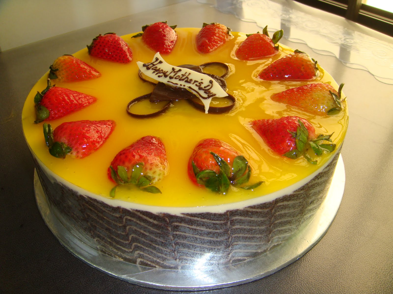 Yummy Baking: Mango Bavarian Cream Cake