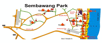 Map: Sembawang Park BBQ Pits
