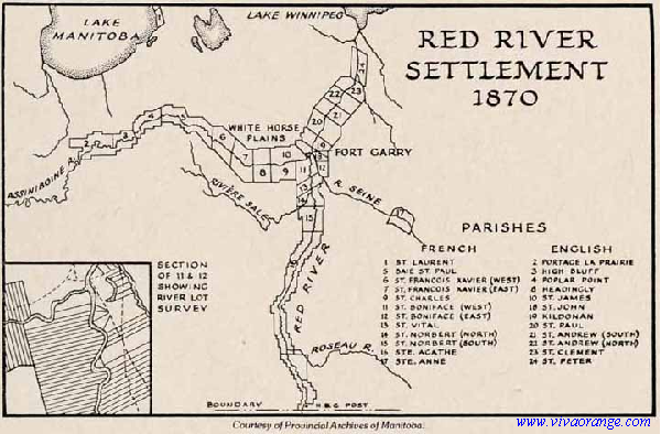 Stories of my Ancestors: RED RIVER SETTLEMENT MAP