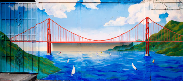 Pamela Goodman Illustration Blog: {Goldengate Bridge Mural}