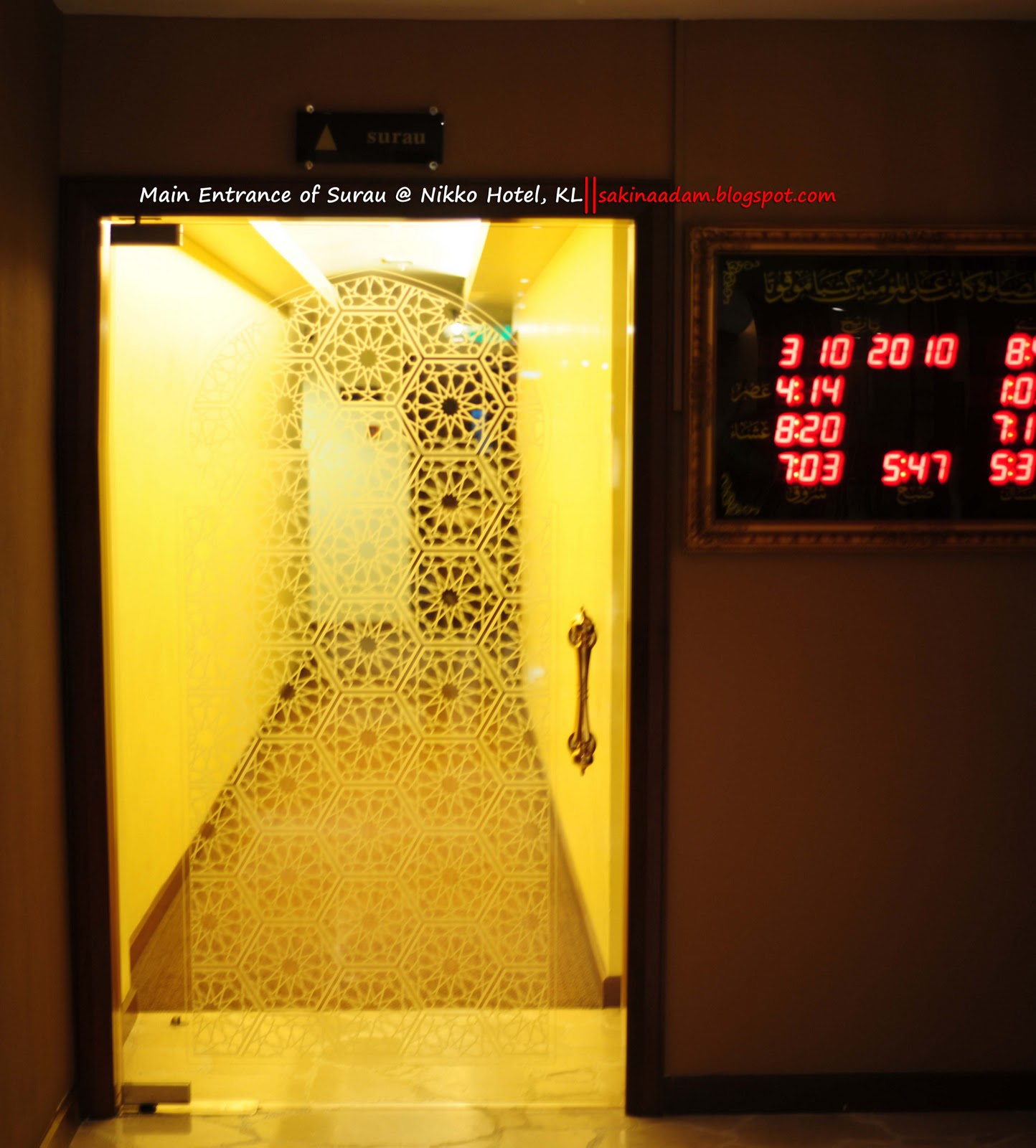 S A K I N A A D A M: Proper design of surau for commercial building!