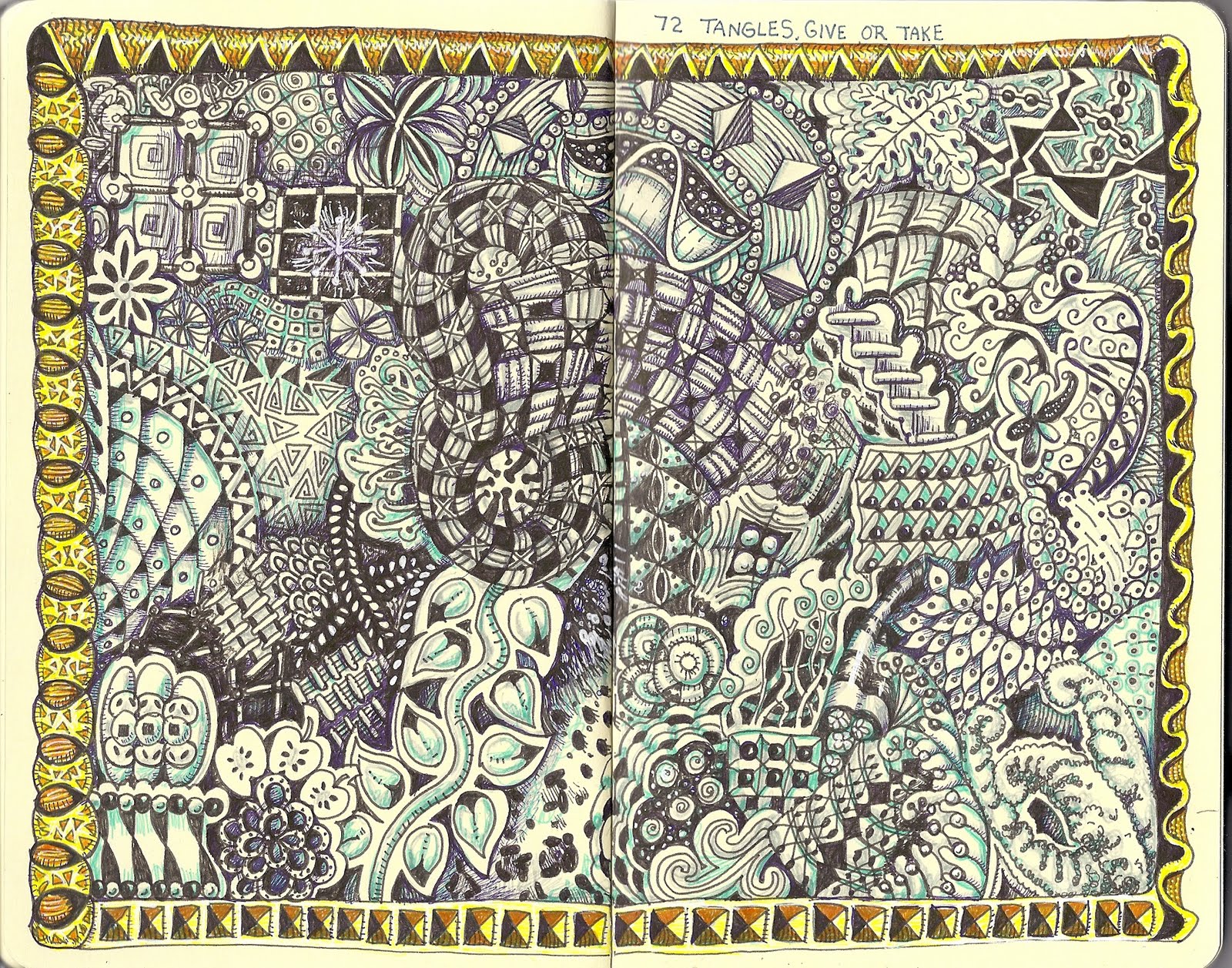 My Tangle Patterns: Kiwi & Fricasee