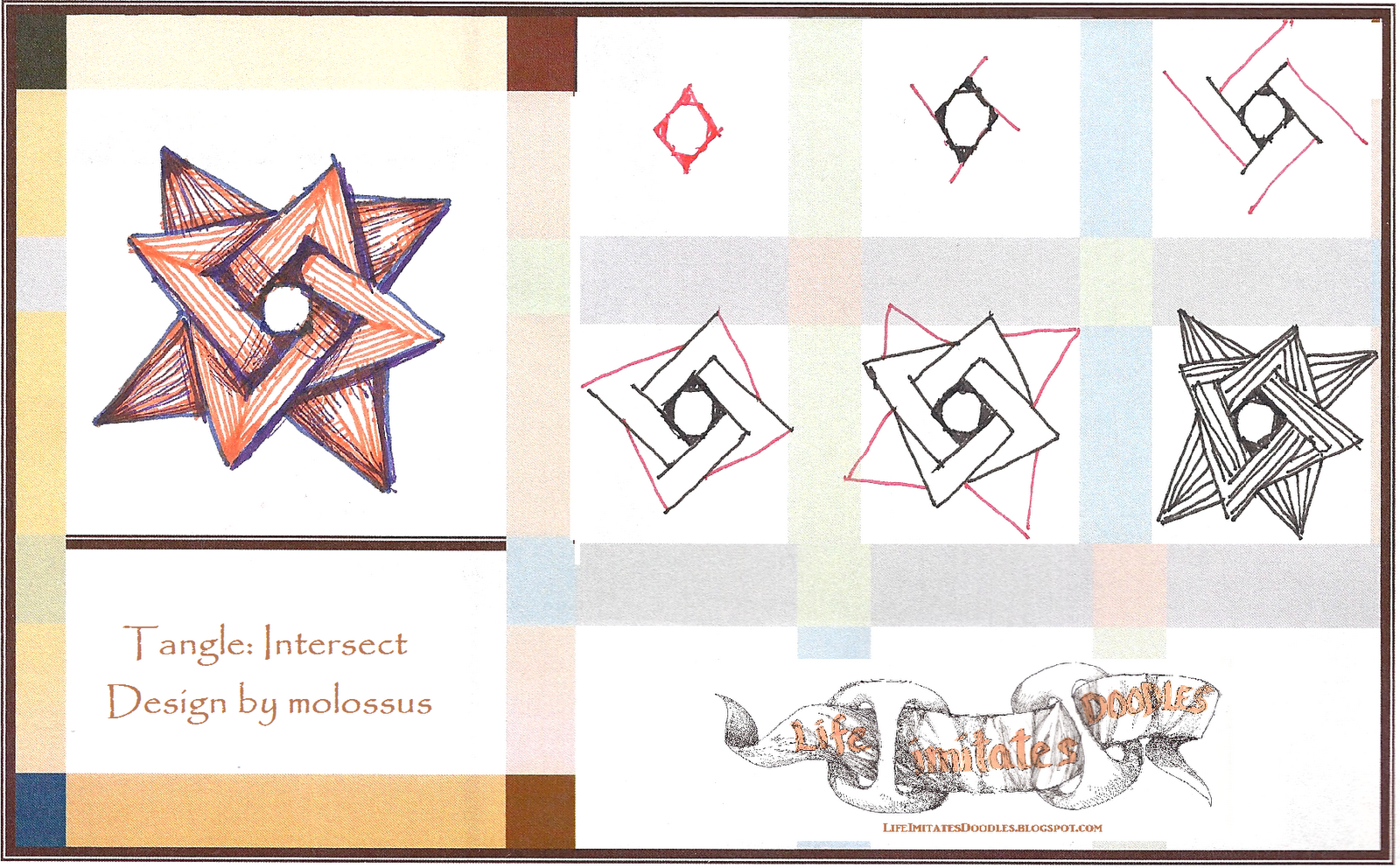 My tangle pattern: Intersect