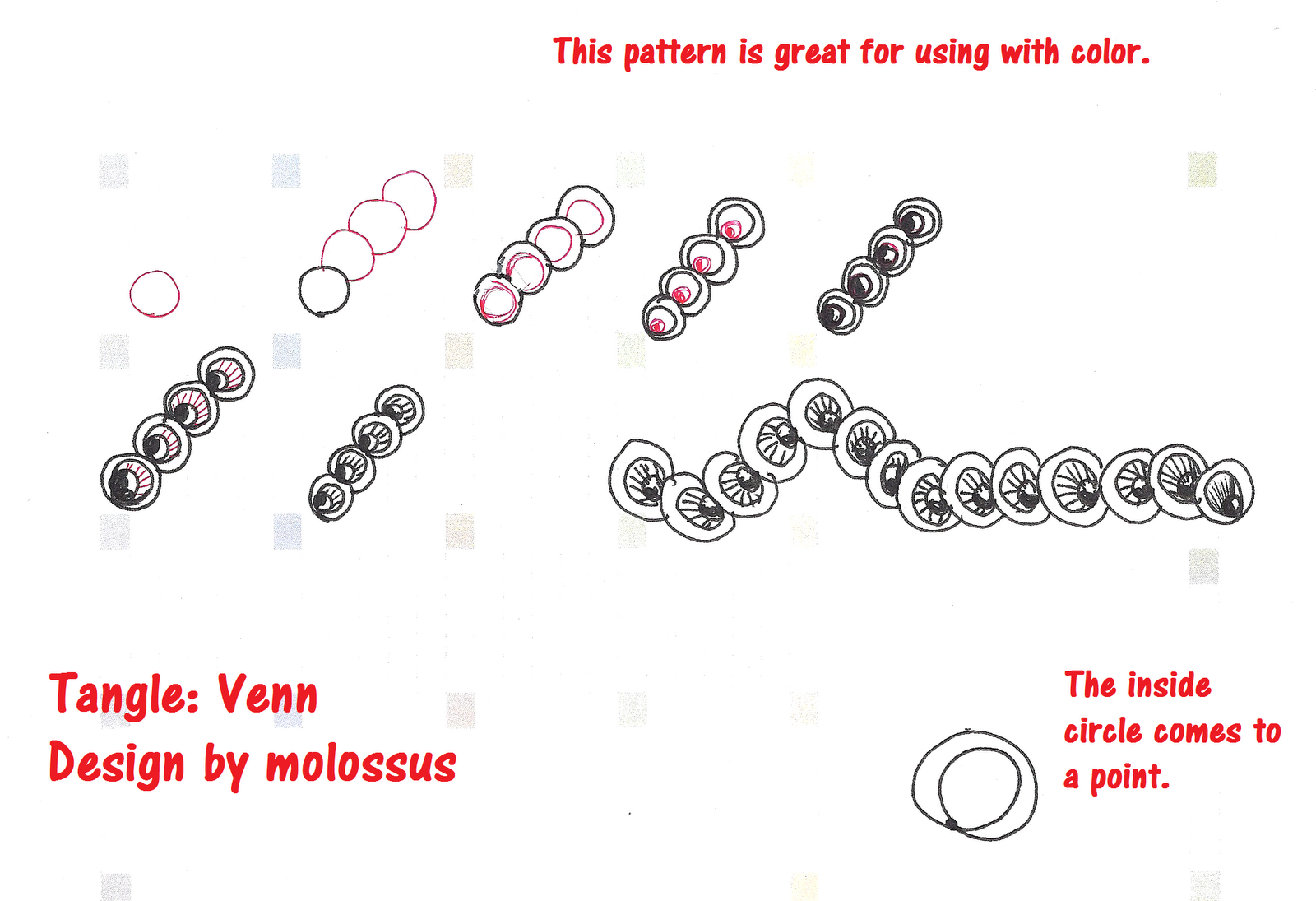 My tangle pattern: Venn