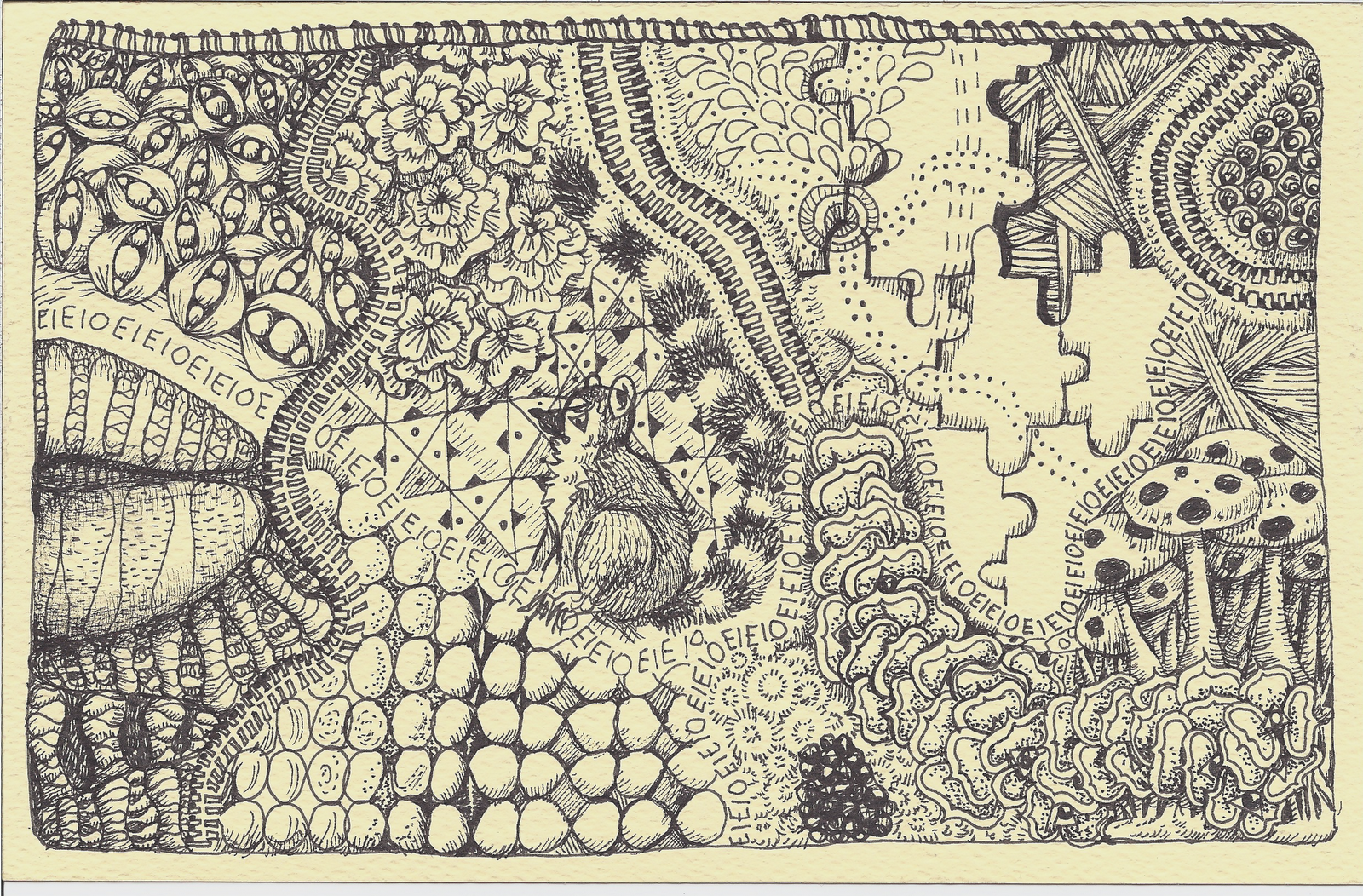 My tangle pattern: Warangaie