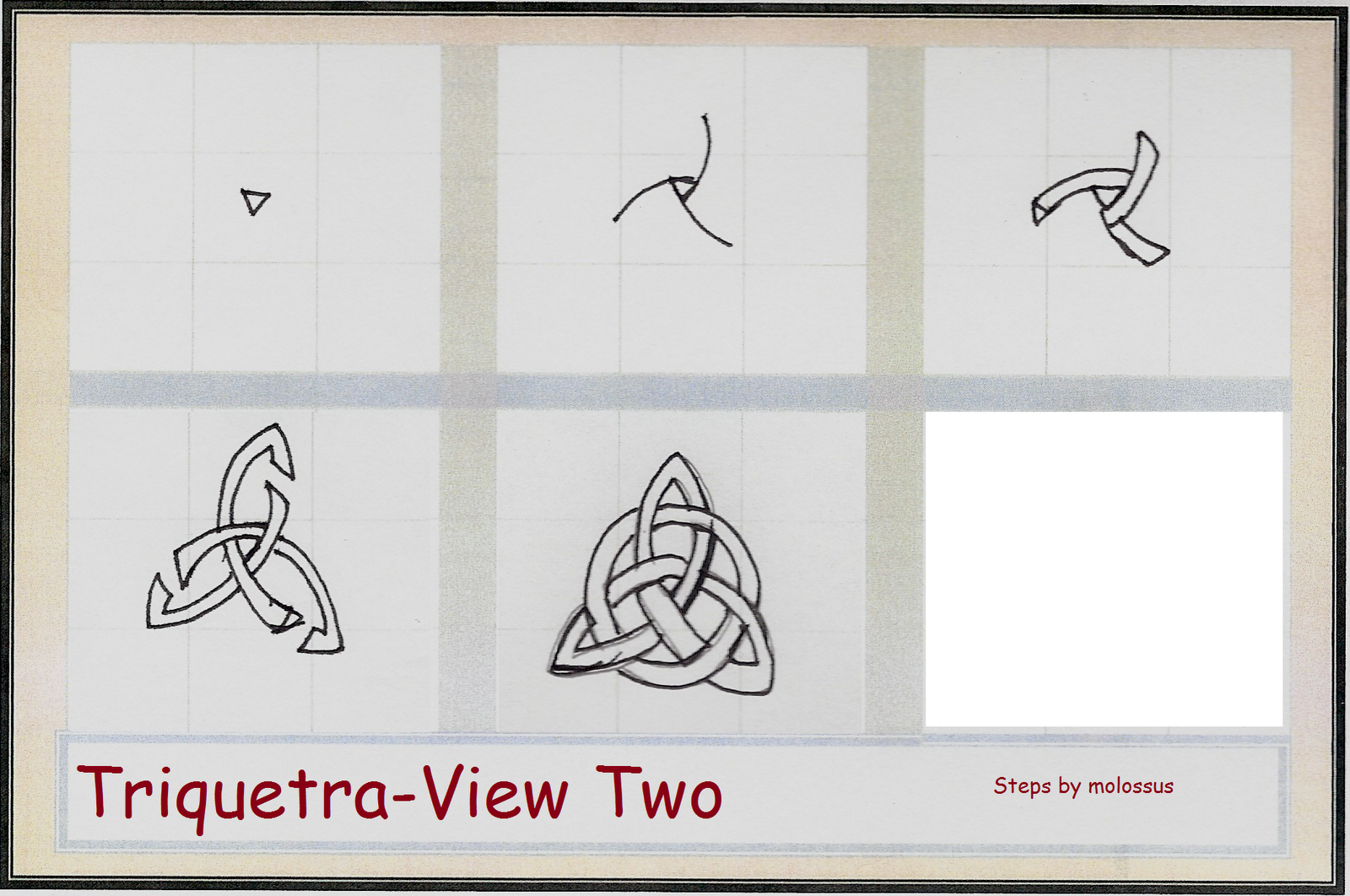 My tangle pattern: Triquetra