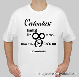 Mrs. Guthrie's Calculus Class: Blog 13: T-Shirt Design