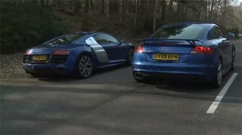 Video: Autocar tests Audi TT RS vs. Audi R8 V10 | quattroholic.com