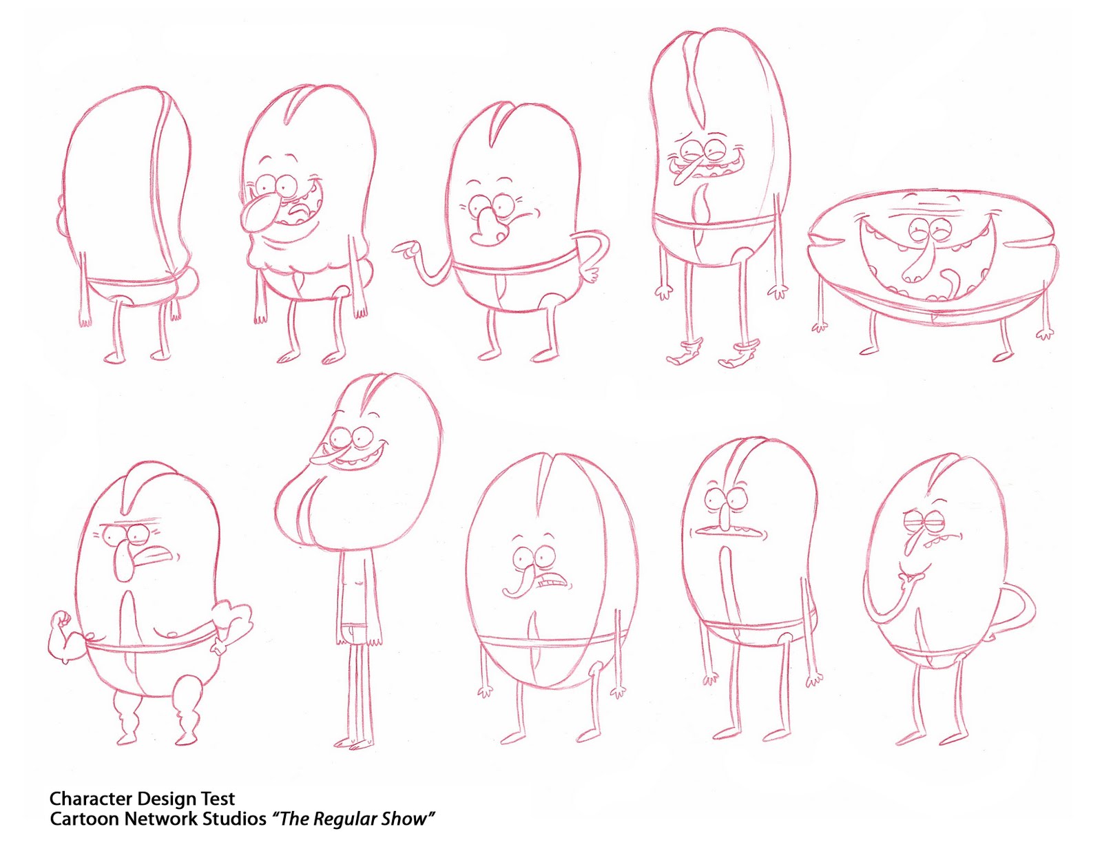 Raymond's So Called "Art": Cartoon Network Studios, Character Design Tests
