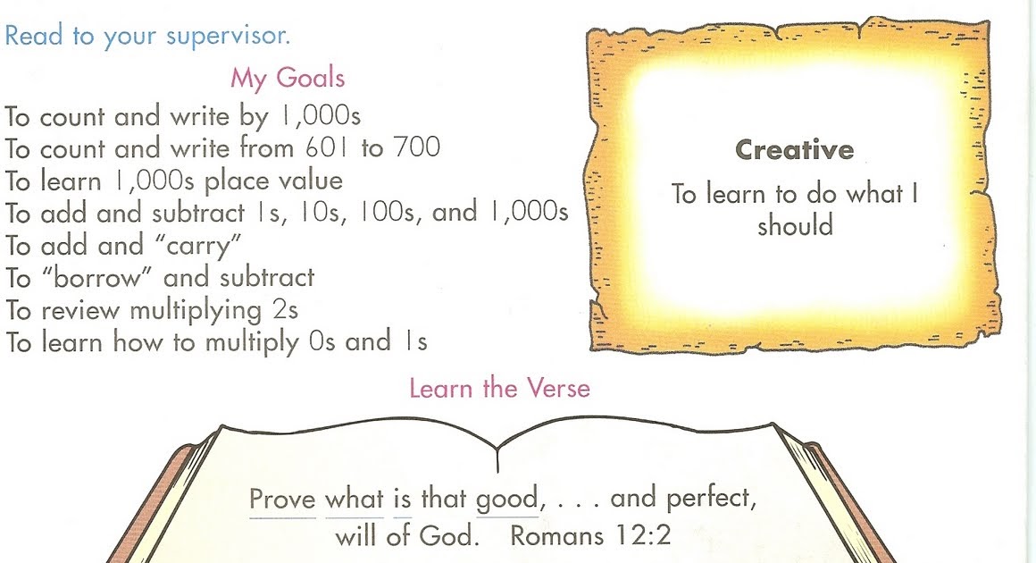 ACE Pace Samples: Pace Samples - Math Grade 3