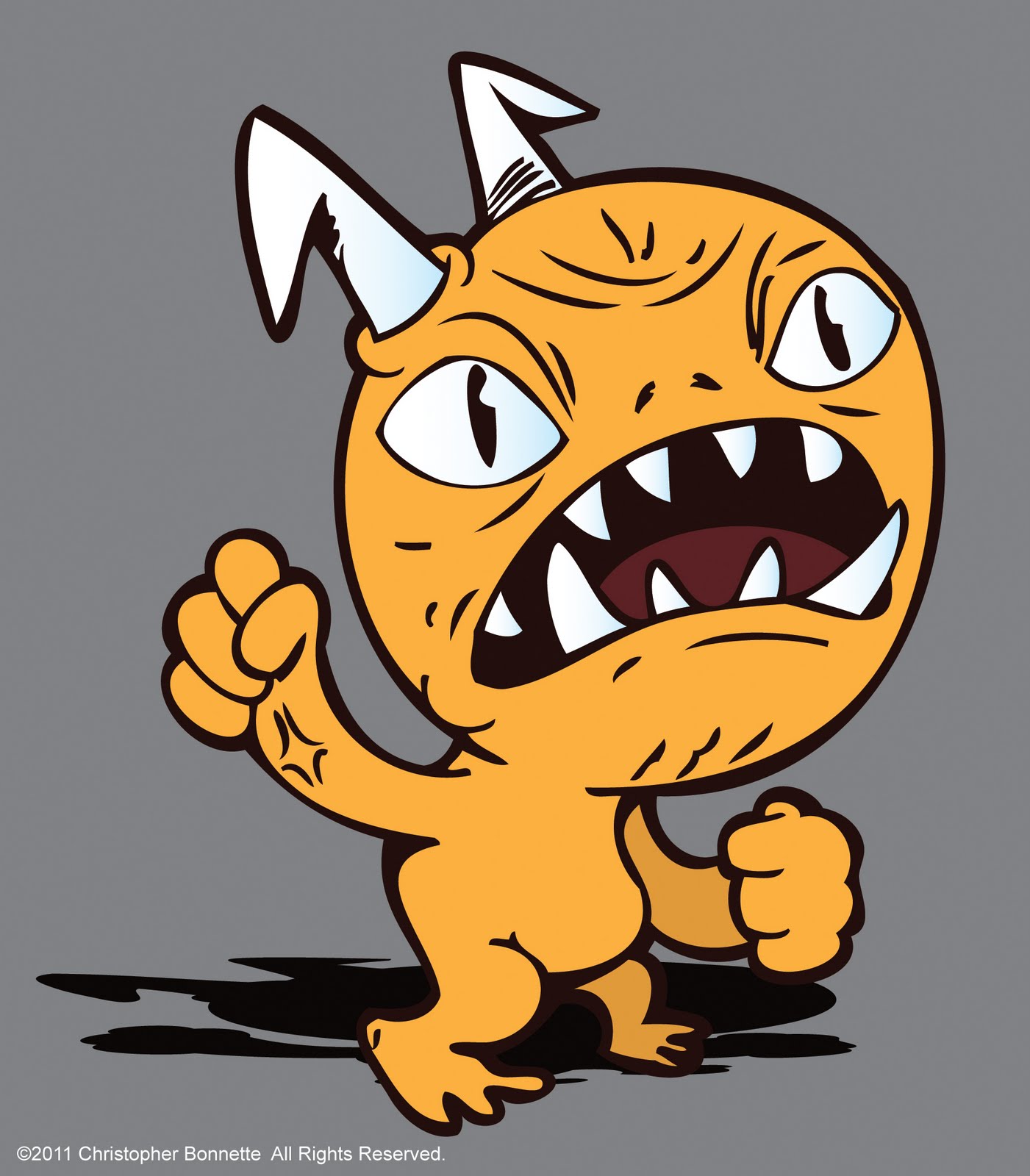 Macula Art: A Little Angry Monster