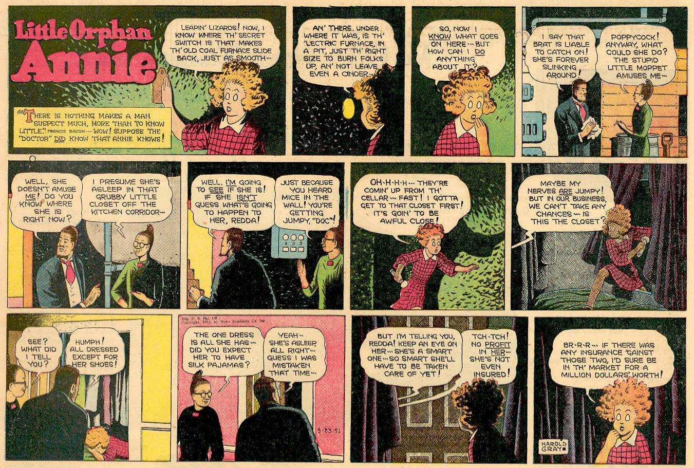 Little Orphan Annie 1951 | CaRTooN FuNNieS | Pinterest
