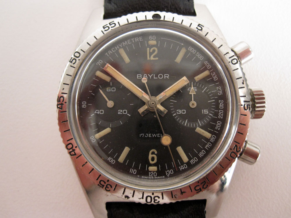 Vintage chronographs: 1960's Baylor chronograph with Landeron 149 movement