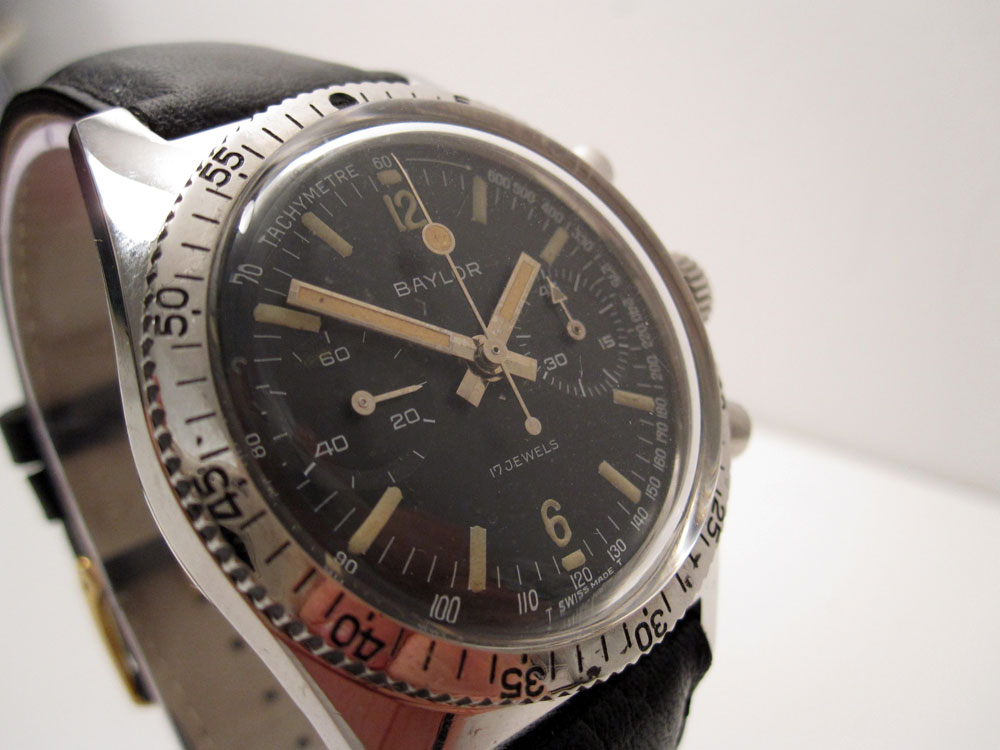Vintage chronographs: 1960's Baylor chronograph with Landeron 149 movement