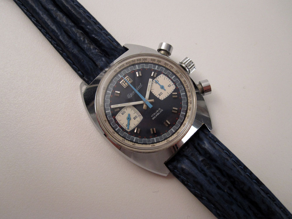 Vintage chronographs: 1970's Spezial chronograph with Valjoux 7733 movement