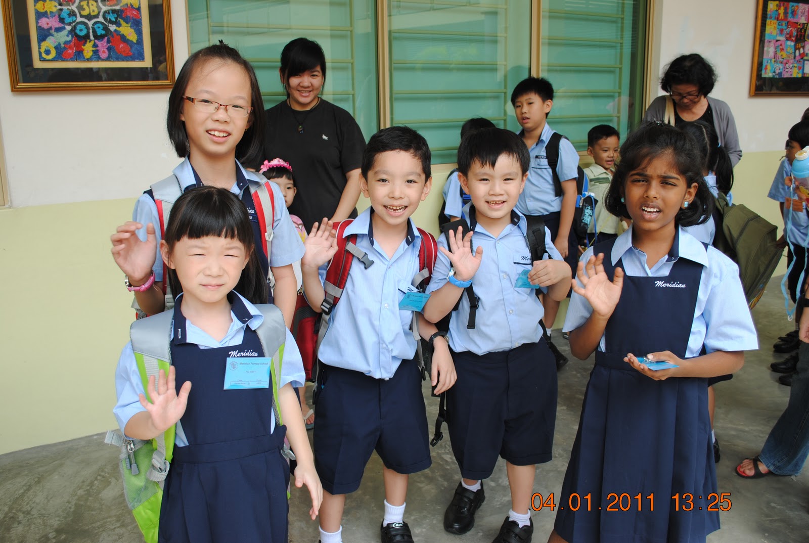 Meridian Primary School Singapore: First Day Of School 2011
