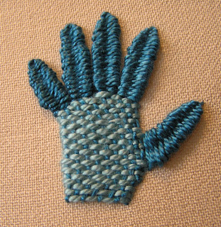 Purple Fan: Playing with needleweaving