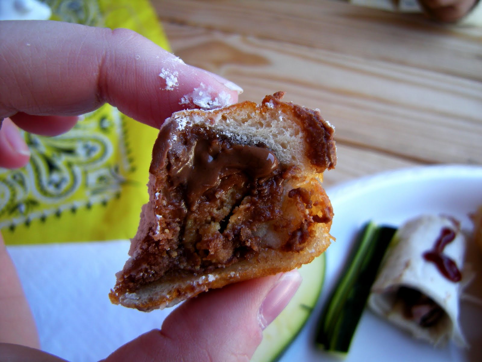 Deep Fried Snickers Wrapped In Bacon
