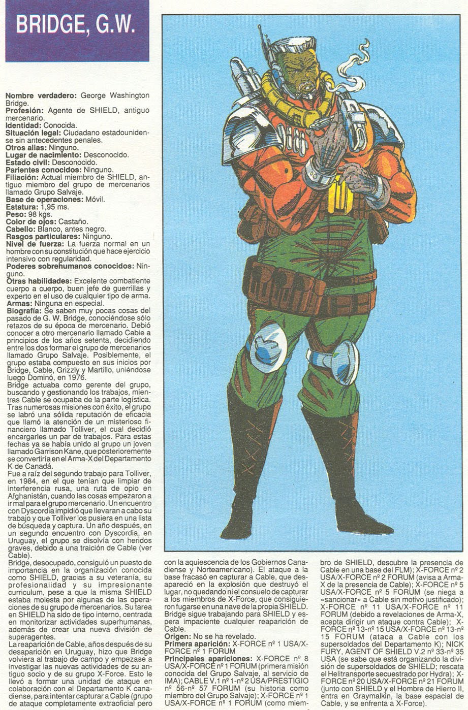 Fichas de Superheroes Marvel y DC: GW Bridge