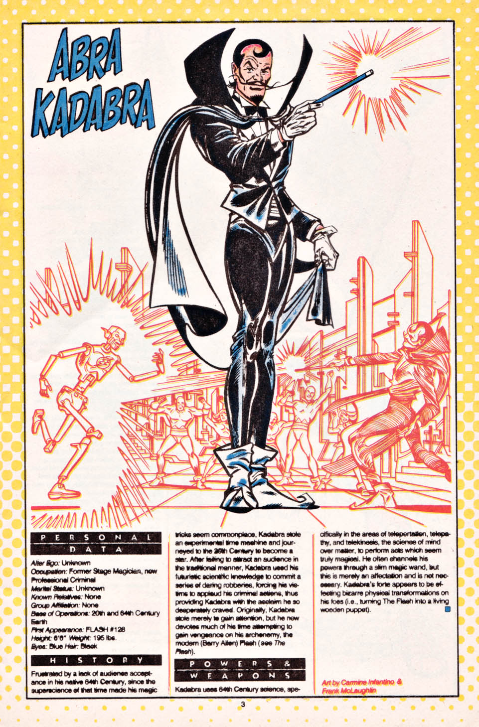 Fichas de Superheroes Marvel y DC: Abrakadabra