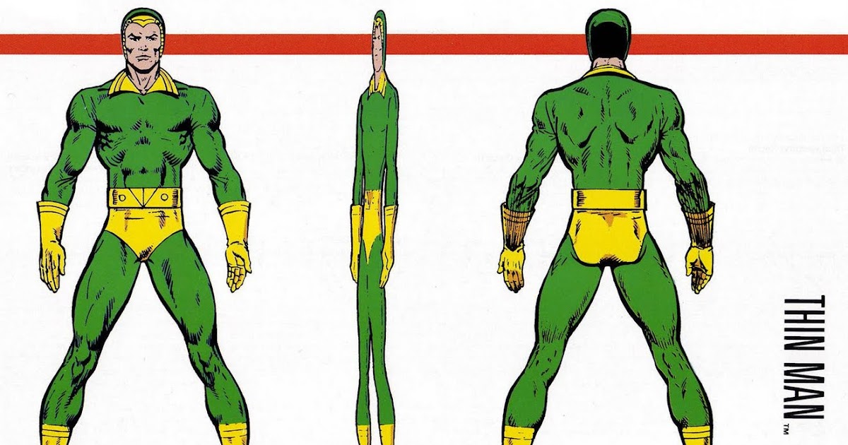 Fichas de Superheroes Marvel y DC: Hombre Delgado