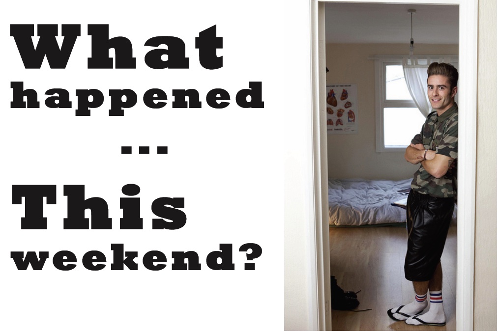 SnOOp: What Happened This Weekend