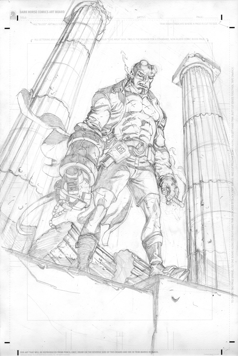 Mike Hawthorne: Drawing for fun - HELLBOY!! pt. III