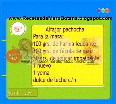 Recetas de Maru Botana: Receta de Maru Botana en Sabor a Mí: Alfajor ...