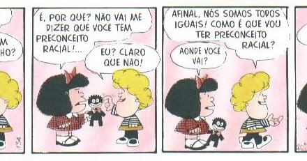 Central das Tiras: Mafalda - Preconceito Racial