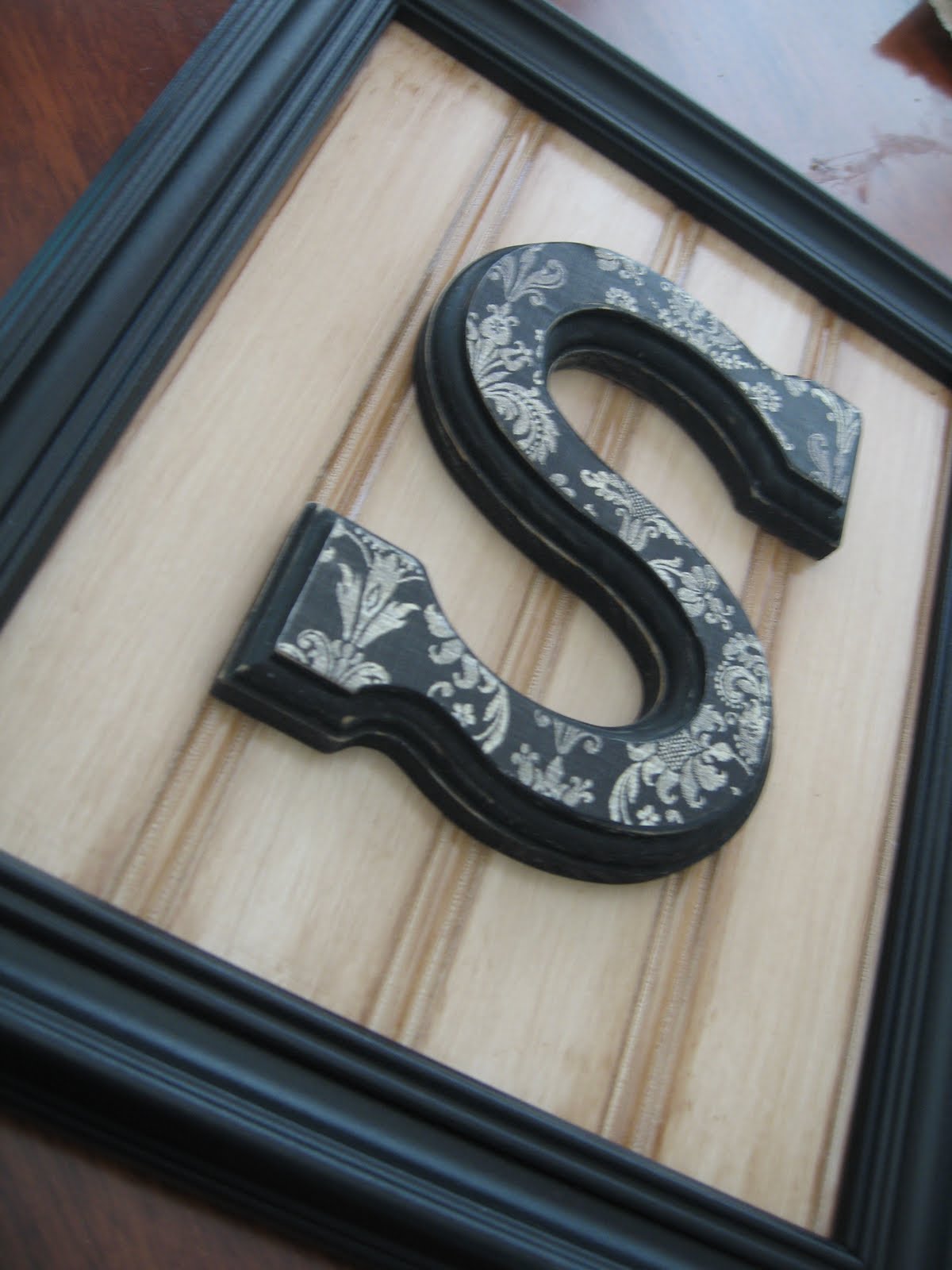 this is my department (craft blog): Mod Podge Initial