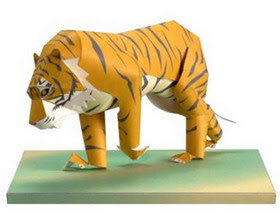 Tiger paper model ~ Art of Paper