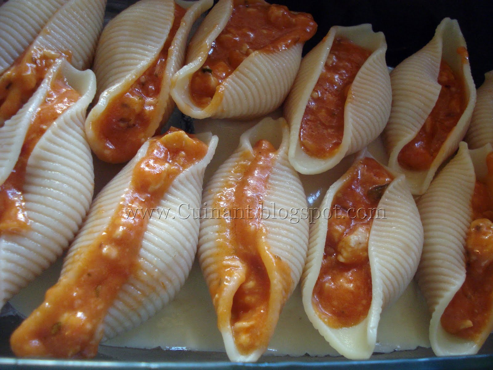 Cuinant: Pasta rellena "Caracolas"