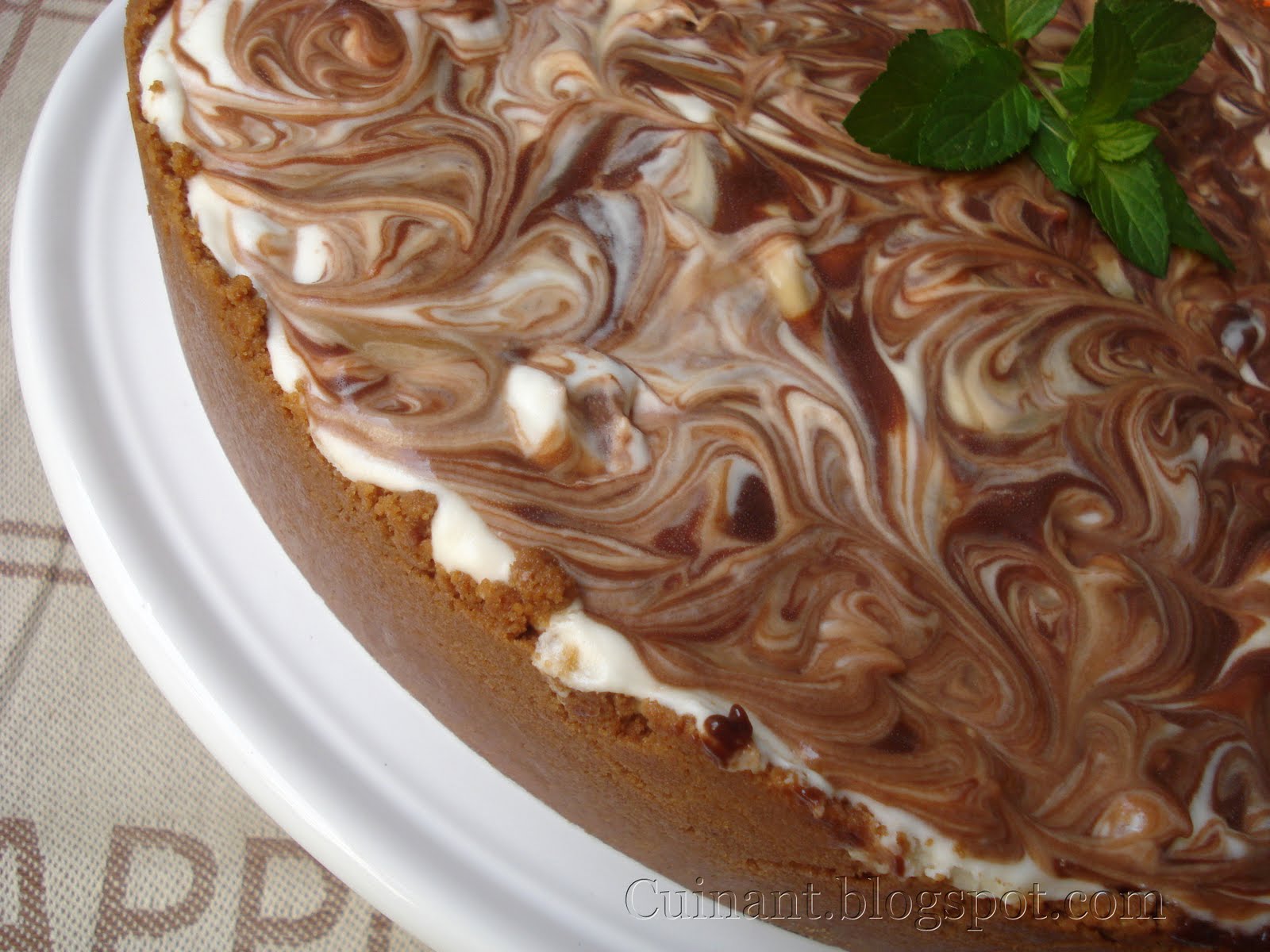Cuinant: Tarta de Queso con Chocolate y Caramelo