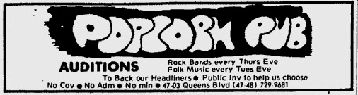 IT'S ALL THE STREETS YOU CROSSED NOT SO LONG AGO: 1972 Ads: Popcorn Pub