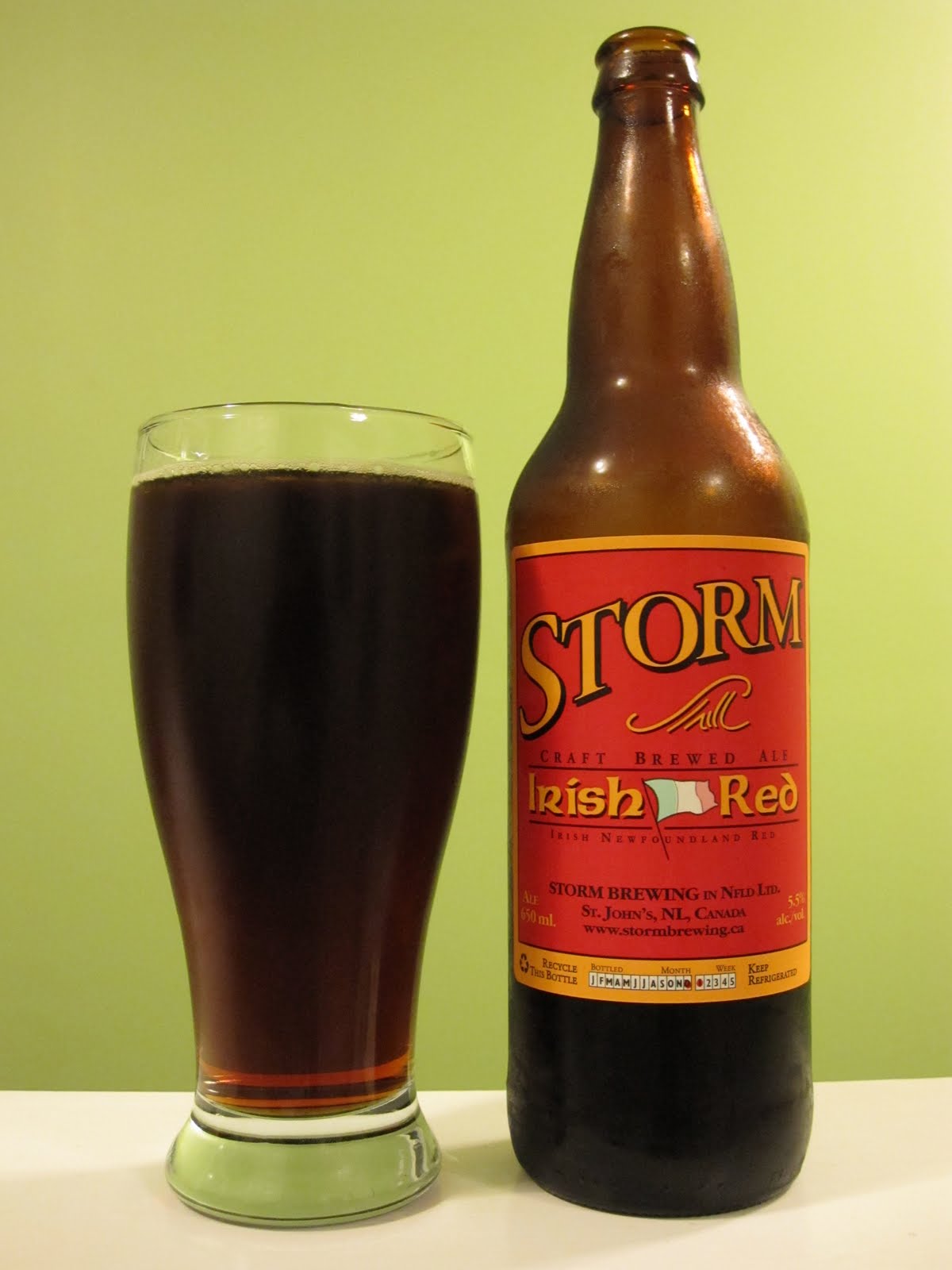 Storm Irish Newfoundland Red