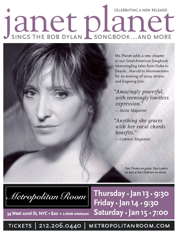 Tom Theabo: Janet Planet w/ Tom Theabo at the Metropolitan Room - NYC ...