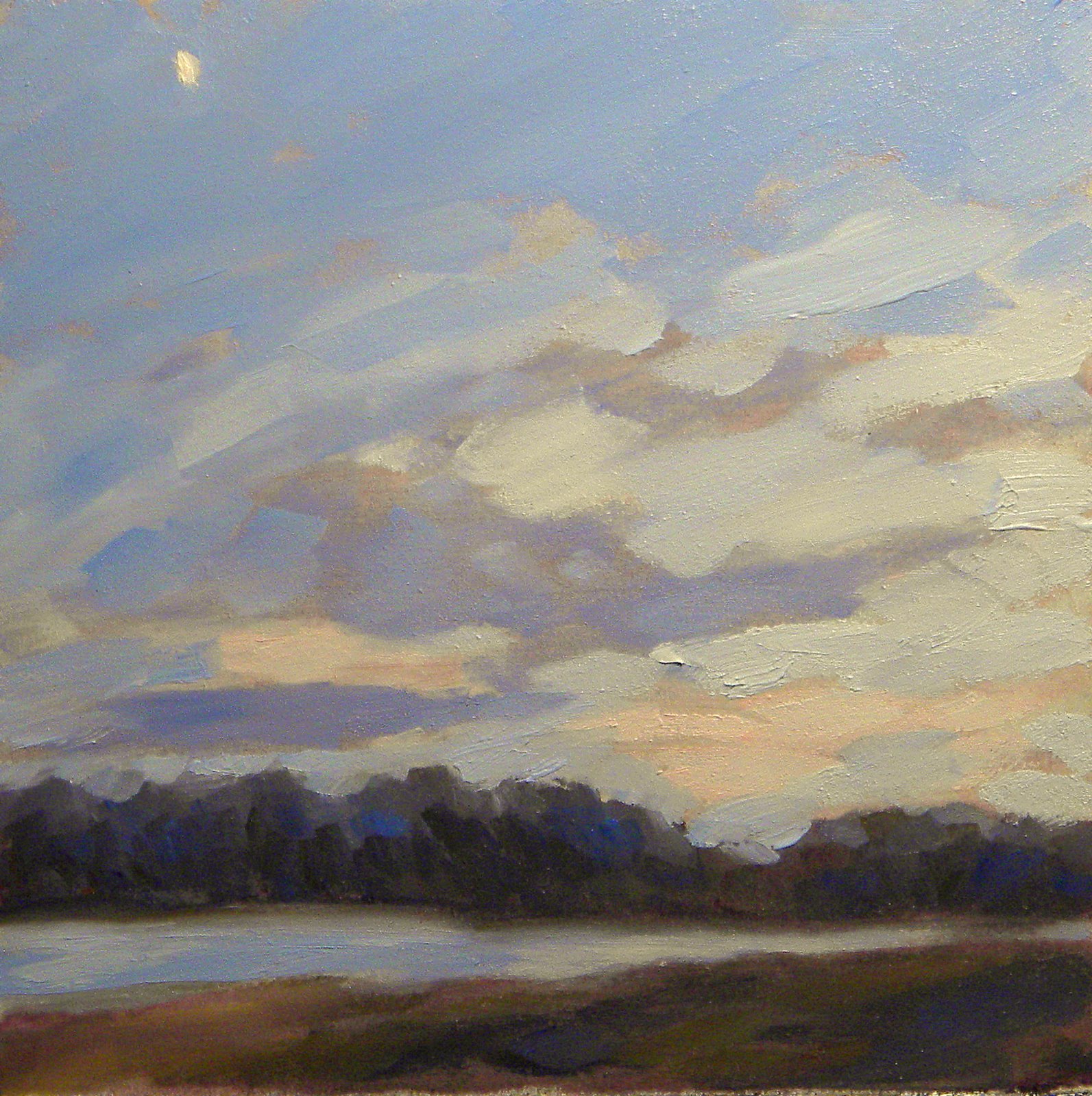 Painting Daily Heidi Malott Original Art: Impressionist Art Sunset Sky ...