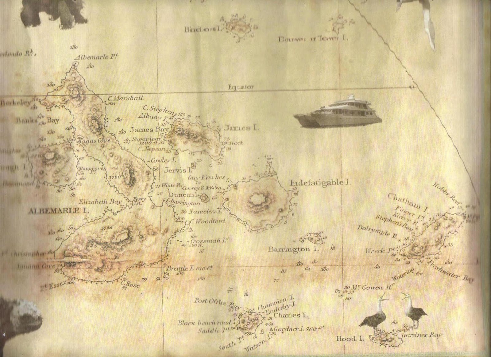 San Cristobal Island, Galapagos Islands: Maps of Islands