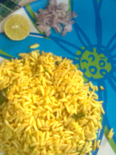 Ruchi N Suchi: Buggani (Puffed Rice Upma) Andhrapradesh Breakfast