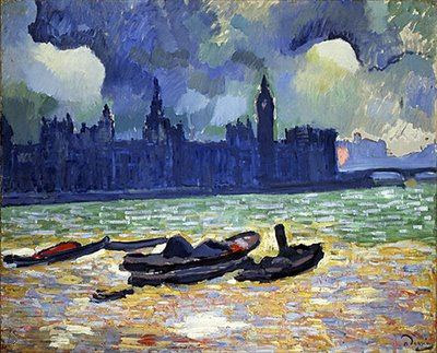 André Derain (Fauvismo/Realismo): “Houses of Parliament at Nigh” (1905 ...