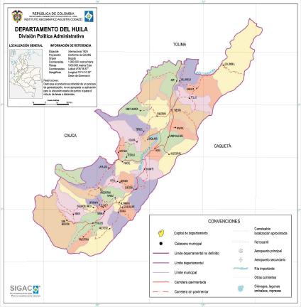 NIVEL 1 DE INGLES: Landmarks the Huila..
